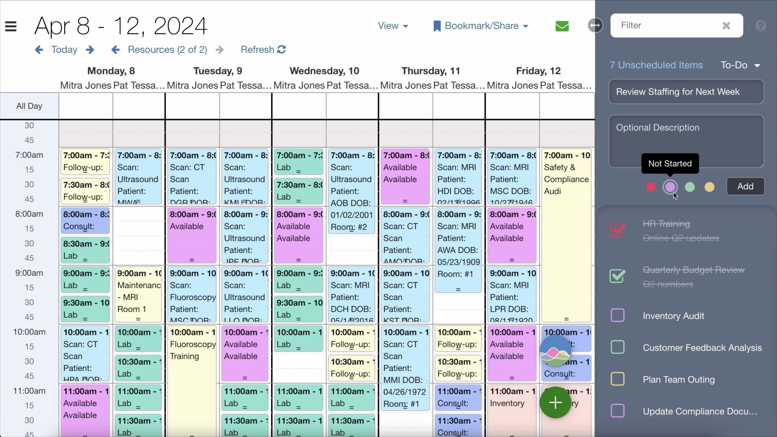 To-Do Lists in DayBack Calendar